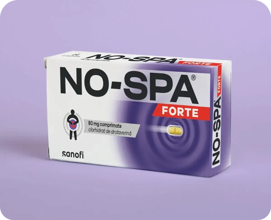 NO-SPA® Forte ameliorează durerea abdominală